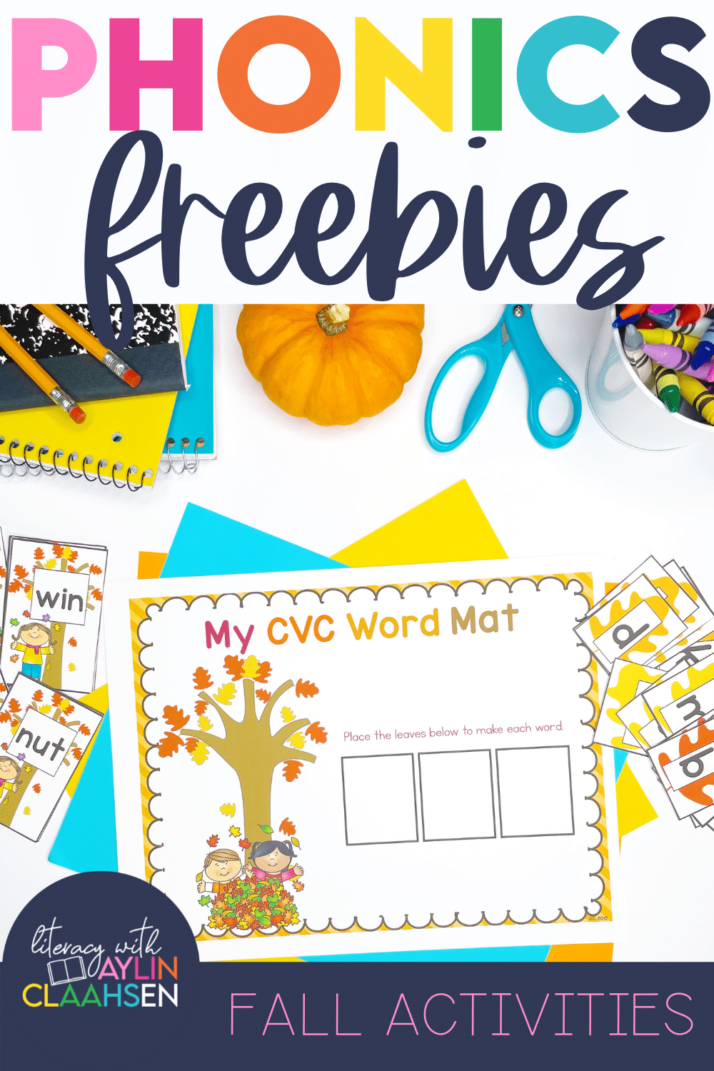 Fall Word Work FREE Downloads - Literacy with Aylin Claahsen