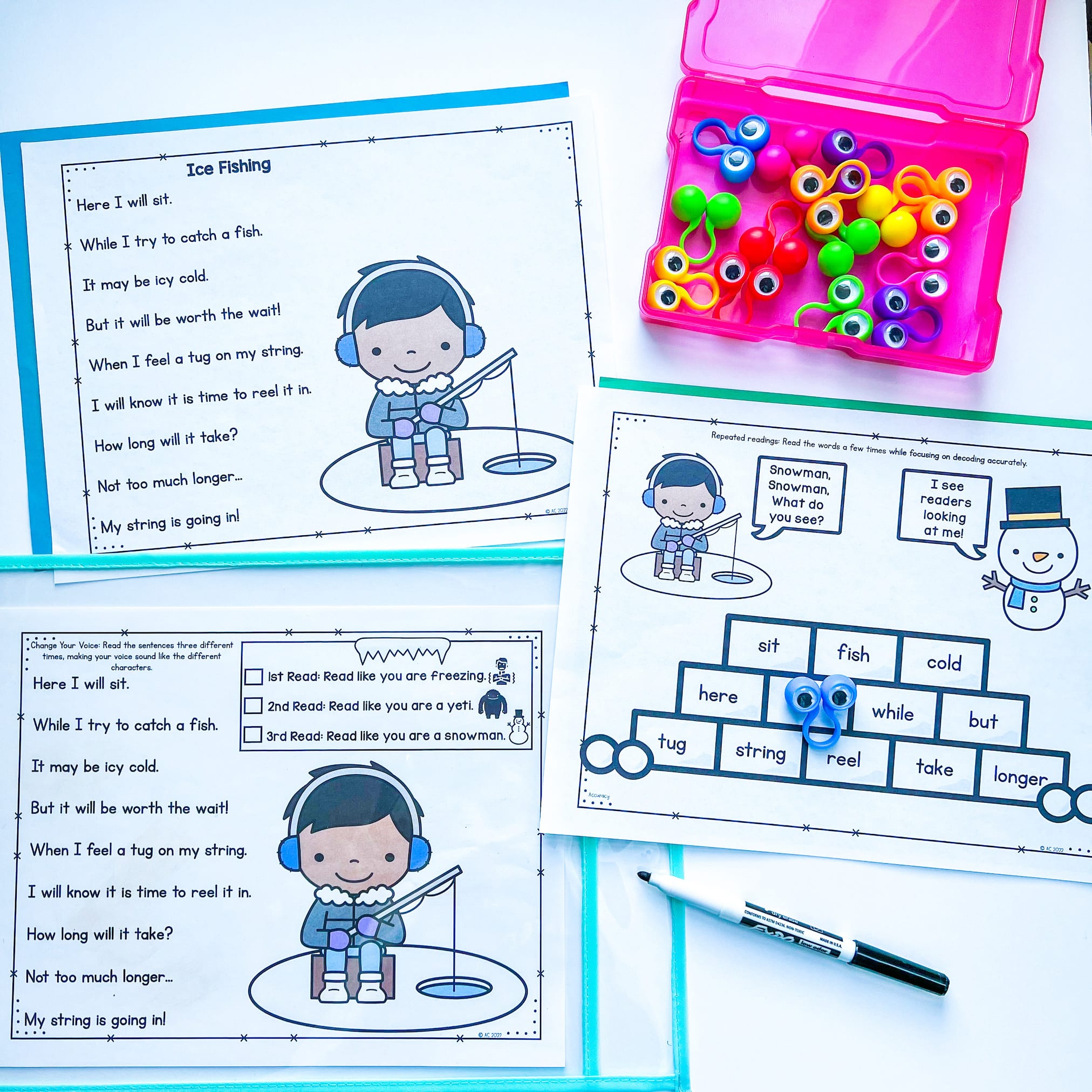 Winter Fluency Activities - Literacy with Aylin Claahsen