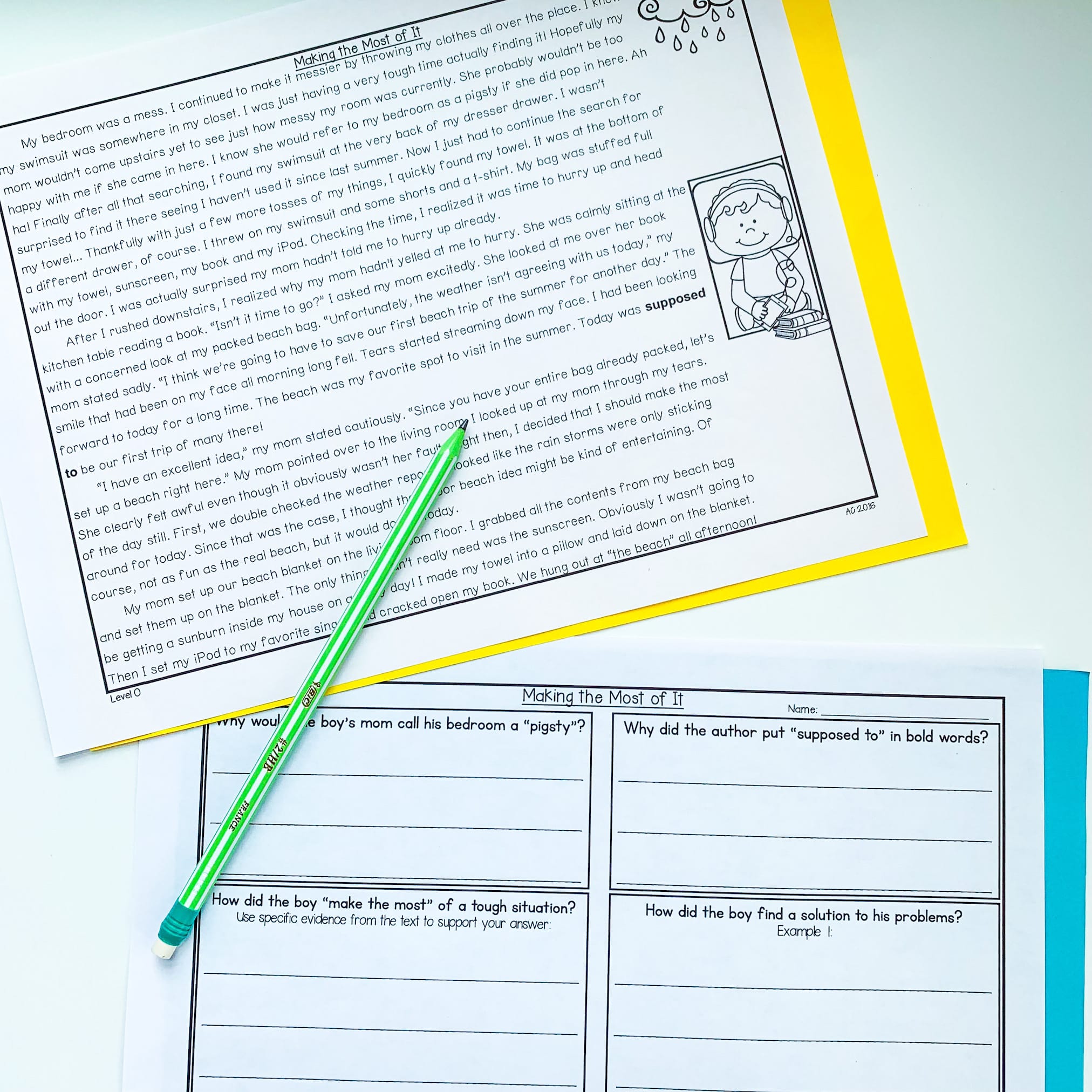 Improve Comprehension Using Effective Text Evidence Worksheets ...