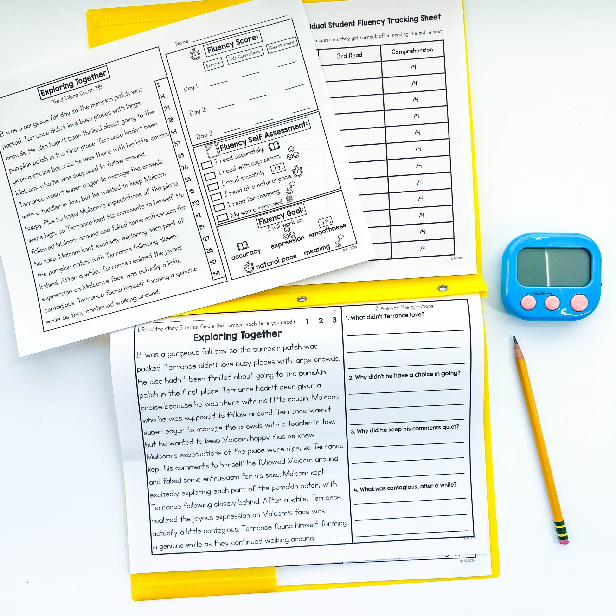 Fall Reading Comprehension Passages for 3rd, 4th, and 5th Grade ...